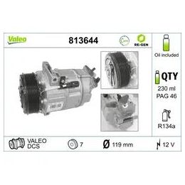 Valeo Kompressor, Klimaanlage AUSTAUSCHTEIL 813644 12V f&uuml;r RENAULT TRUCKS VAUXHALL OPEL 4432039 4431984 93161916