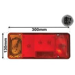 Van Wezel Heckleuchte 2810925 links mit Lampentr&auml;ger f&uuml;r IVECO 0000001904640 1904640