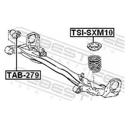 FEBEST Federteller TSI-SXM10 hinten rechts links f&uuml;r TOYOTA 482570R010 48257-52010 48257-42030
