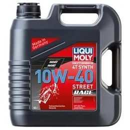 Liqui Moly Motorbike 4T Synth 10W-40 Street Race [4 L] 20754 Motor&ouml;l f&uuml;r YAMAHA MOTORCYCLES BMW HONDA MOTO GUZZI MC TRIUMPH KAWASAKI DUCATI KTM SUZUKI