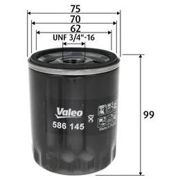 Valeo &Ouml;lfilter 586145 75mm f&uuml;r MAZDA SHY114302 SHY1-14-302