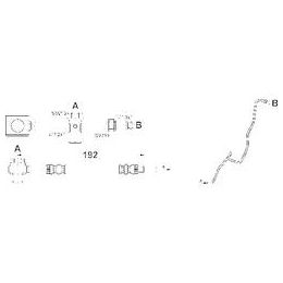 ATE Bremsschlauch 24.1253-0050.3 hinten links mit Rohrleitung f&uuml;r SKODA SEAT VAG 6Q0611763K 6Q0611763H 6Q0611763F
