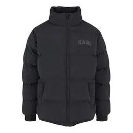Winterjacke Karl Kani "Karl Kani Karl Kani Serif 89 Puffer Jacket", Herren, Gr. S, schwarz, 100% Polyester, mehrfarbig, normal, amerikanischer Ausschnitt, Jacken Winterjacke