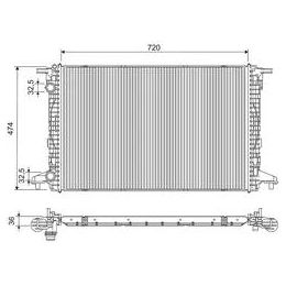 Valeo K&uuml;hler, Motork&uuml;hlung 701292 f&uuml;r AUDI (FAW) 8W0121251J 8W0121251K
