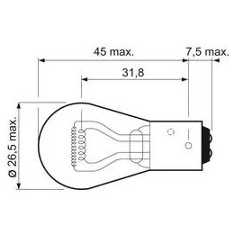 Valeo Gl&uuml;hlampe, Brems-/Schlusslicht Nebelschlussleuchte Nebel-/Schlusslicht Schlussleuchte Bremsleuchte 032205 Brems-/Schlusslicht,Gl&uuml;hlampe, Nebelsc