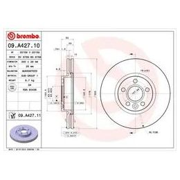 Brembo Bremsensatz-Vorn und hinten SG00000EW2 Bremsensatz, Scheibenbremse vorne rechts links innenbel&uuml;ftet 302mm f&uuml;r VOLVO ASIA LAND ROVER (CHANGAN) F