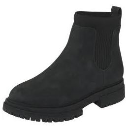 Chelseaboots Roxy "JEYNA", Damen, Gr. 41, schwarz, braun, schwarz, Synthetik, Schuhe Chelseaboots, Ankleboots, Schlupfboots, Stiefelette, wasserabweisend