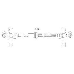 ATE Bremsschlauch 24.5237-0515.3 vorne rechts links f&uuml;r PORSCHE VAG 7P6611701 95535513910