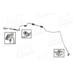 AIC Hochdruck-/Niederdruckleitung, Klimaanlage Original Quality 58937 f&uuml;r SKODA VW SEAT AUDI VAG 1K0820741H 1K0820741F