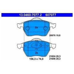 ATE Bremsensatz-Vorn und hinten SG00000DWA Bremsensatz, Scheibenbremse vorne rechts links bel&uuml;ftet 288mm f&uuml;r SKODA SEAT VAG 443698451A 443698451B 4436