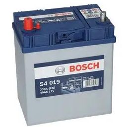 Bosch Starterbatterie S4 12 V, 40 Ah, 330 A 0 092 S40 190 12V 40Ah 330A f&uuml;r SUZUKI DAEWOO TOYOTA MAZDA NISSAN OPEL CHEVROLET KE24135J00NY 3922-18-520A
