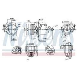 NISSENS Kompressor, Klimaanlage 891074 12V f&uuml;r RENAULT MERCEDES-BENZ SMART 926002090R 926003431R A4538307000