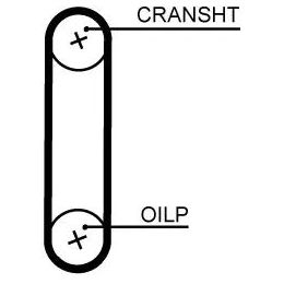 GATES Zahnriemen T364HOB schwarz f&uuml;r VW FORD USA GK2Q-6B651-AA 0XW115264 2011555