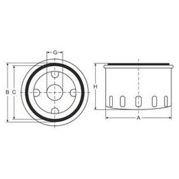 SCT - Mannol &Ouml;lfilter SM 142 76mm f&uuml;r MITSUBISHI SUZUKI YAMAHA NISSAN OPEL MICROCAR RENAULT LADA CITRO&Euml;N/PEUGEOT GENERAL MOTORS FIAT PIAGGIO AMERICAN