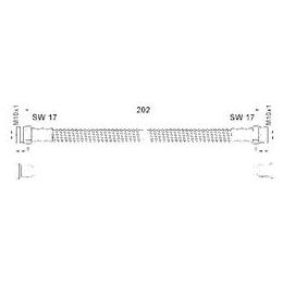 ATE Bremsschlauch 24.5228-0195.3 hinten rechts f&uuml;r PEUGEOT CITRO&Euml;N 480665 96124223