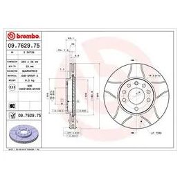 Brembo Bremsensatz-Vorn und hinten SG00000EPG Bremsensatz, Scheibenbremse vorne rechts links innenbel&uuml;ftet 280mm f&uuml;r KIA AC GENERAL MOTORS SATURN VAUX