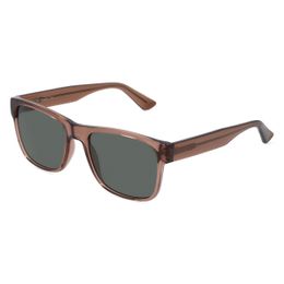 Fielmann OU 039 SUN CL TONI | Herren-Sonnenbrille | Fassung: Vollrand, Quadratisch, Acetat Spritzguss, Braun Transparent | Glasfarbe: G15