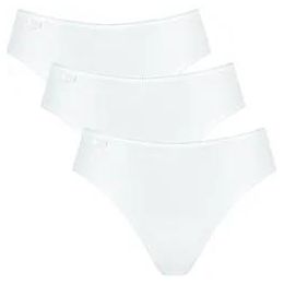 Slip Sloggi "Slip 3er Pack", Damen, Gr. 38, wei&szlig;, Obermaterial: 88% Polyamid PA. 12% Elasthan EL., Unterhosen Slip