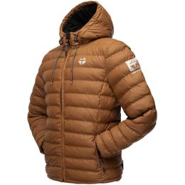Winterjacke STONE HARBOUR "Regenjacke Zaharoo", Herren, Gr. M, braun (tobacco), Obermaterial: 95% Polyester PES. 5% Polyurethan PU. Obermaterial: Futter: 100% Polyester PES. 100% Polyester PES., Jacken Winterjacke