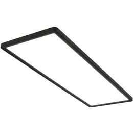 Briloner Leuchten LED Panel "Slim", schwarz, 1, H: 3cm, Leuchten, Deckenlampe, ultraflach, Backlighteffekt, Wohnzimmer, Schlafzimmer, LED Panel