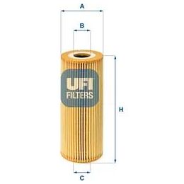 UFI &Ouml;lfilter 25.011.00 65mm f&uuml;r FORD VAG XM21-6744-AA 1100696 074115562