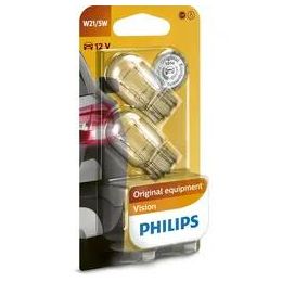 Philips W21/5W (2 Stk.) 12066B2 Gl&uuml;hlampe, Brems-/Schlusslicht,Gl&uuml;hlampe, Nebel-/Schlusslicht,Gl&uuml;hlampe, Park-/Positionsleuchte,Gl&uuml;hlampe, Tagfahrleuc