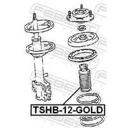 FEBEST Staubschutzsatz, Sto&szlig;d&auml;mpfer TSHB-12-GOLD vorne rechts links f&uuml;r HYUNDAI GENERAL MOTORS TOYOTA BMW NISSAN OPEL VAG HONDA 13251764 0436551 5268