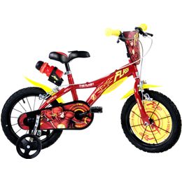 Kinderfahrrad DINO BIKES "Flash 16" Kinderfahrrad 4-7 Jahre" Gr. 30, rot, Fahrr&auml;der, Kinder, 16 Zoll (40,64cm) hinten: 14 Zoll (35,56cm), Kinderfahrrad