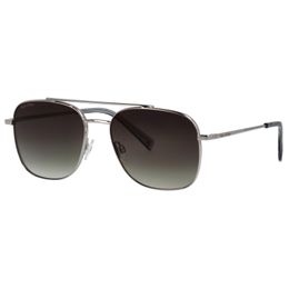 Marc O'Polo Sonnenbrille MARC O'POLO "Modell 505126", Herren, silber, leicht gl&auml;nzend, metallic, Sonnenbrillen Sonnenbrille, Form Pilot, Logoschriftzug auf B&uuml;gel, Metallfassung