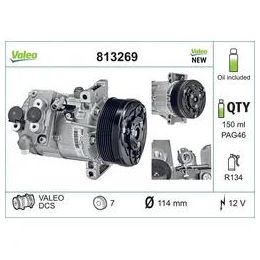 Valeo Kompressor, Klimaanlage NEW ORIGINAL PART 813269 12V f&uuml;r SUZUKI 9520067JA0 9520167JA0 95200-67JA0