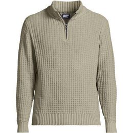 LANDS' END Chenille-Pullover mit Rei&szlig;verschluss, Herren,  Sonstige, Polyester/Nylon, by Lands' End