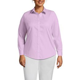 LANDS' END B&uuml;gelfreie Baumwoll-Bluse, Damen,  Pink, Baumwolle, by Lands' End