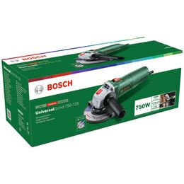 Bosch Home and Garden Winkelschleifer BOSCH HOME & GARDEN "UniversalGrind 750-115", gr&uuml;n, B:7,2cm H:10,2cm L:26,8cm, Schleifmaschinen, Winkelschleifer
