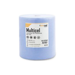 Papierwischt&uuml;cher Multicel, Zellulose, 3-lagig, blau, VE 1 Rolle, 1000 Blatt/Rolle kaiserkraft