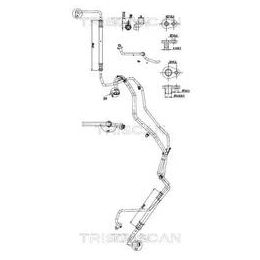 TRISCAN Hochdruck-/Niederdruckleitung, Klimaanlage 9010 28077 mit Dichtungen f&uuml;r PEUGEOT FIAT CITRO&Euml;N TOYOTA OPEL 9838637580 SU001-A7064 9807761280