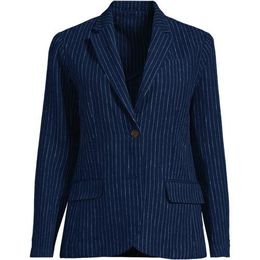 LANDS' END Leinenblazer, Damen,  Blau, Leinen, by Lands' End
