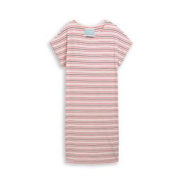 Tom Tailor Damen Nachthemd mit Streifenmuster, rot, Gestreift, Gr. 42
