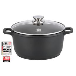 Kochtopf ELO "Alucast", schwarz, H:11,5cm &Oslash;:24cm, T&ouml;pfe, Kochtopf, Induktion