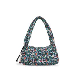 Schultertasche Tommy Jeans "TJW CASUAL FLORAL SHOULDER", Damen, Gr. B/H/T: 27cm x 16cm x 8cm, bunt, Textil, Taschen Schultertasche, Damen Tragetasche, Umh&auml;ngetasche in trendiger, bunter Blumenoptik