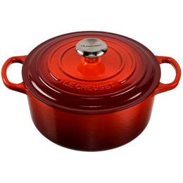 Le Creuset Signature Br&auml;ter rund 24 cm kirschrot
