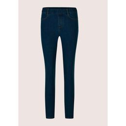 Madeleine Mode Regular-fit-Jeans MADELEINE "Jeggings Denim-Leggings mit Schlupfbund", Damen, Gr. 34, N-Gr, blau (dunkelblau), Obermaterial: 57% Baumwolle CO. 21% Lyocell CLY. 17% Polyester PES. 5% Elasthan EL., Jeans Regular-fit-Jeans
