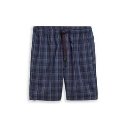 Tom Tailor Herren Boxershorts mit Karomuster, blau, Kariert, Gr. 52