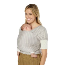 ergobaby Aura Babytragetuch - Nachhaltiger Strick: Grey Stripes