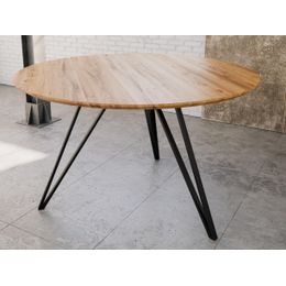 Esstisch INSA RUND / naturfarben / 110x110