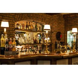 Fototapete papermoon "BAR-TRESEN, Theke", bunt, B:3m L:2,23m, Vlies, Tapeten