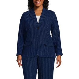 LANDS' END Leinenblazer, Damen,  Blau, Leinen, by Lands' End