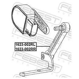 FEBEST Anlenkerstrebe, Niveauregulierung 1623002rr Hinterachse rechts f&uuml;r MERCEDES-BENZ