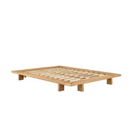 Bettgestell Karup Design "JAPAN BED Futonbett aus FSCzertifiziertem Massivholz, zeitlos, bequem", oiled oak, B:168cm H:20cm L:228cm, Betten, Bettgestell, Eiche, inkl. Lattenrost, ohne Matratze, Made in Europa