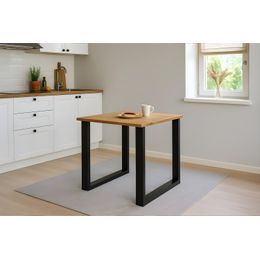 Esstisch Salvador / 80x80 / U-Gestell Schwarz