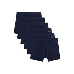 Boxershorts Sanetta "Boxershort 6er Pack", Jungen, Gr. 152, blau, Obermaterial: 100% Baumwolle CO., Unterhosen